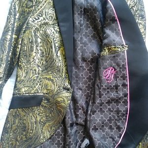 Pink Tartan | Jackets & Coats | Pink Tartan Nwt Smoking Jacket Blazer ...
